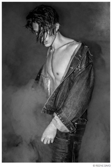 Nick Hadad Models Denim Essentials for Photo Shoot by Regine David ...