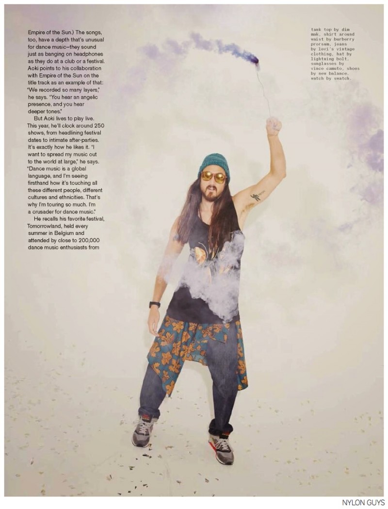 Steve Aoki Rocks Eclectic Fall Fashions for Nylon Guys November 2014 ...