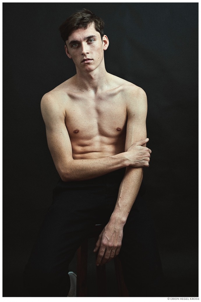 Anders Hayward Sits for New Photos by Erion Hegel Kross – The Fashionisto