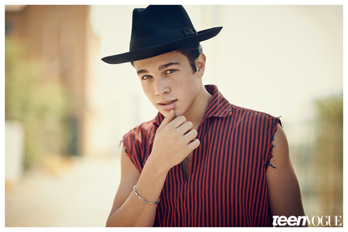 Austin Mahone Channels 50s Greaser Style for Teen Vogue December ...