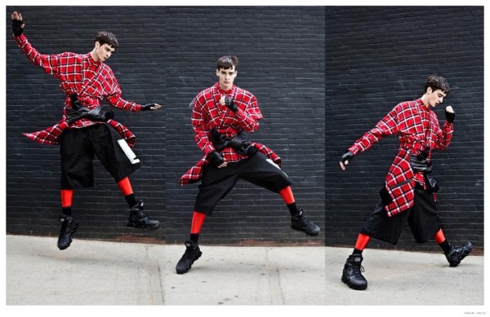 Corentin Renault Rocks Marc by Marc Jacobs Fall 2014 Motocross Fashions ...