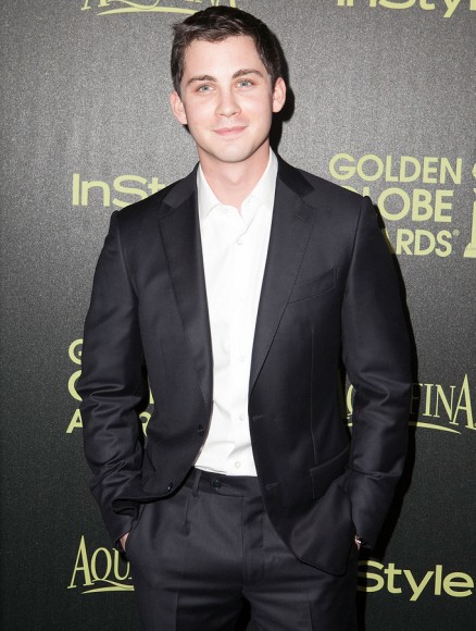 Logan Lerman Wears Ermenegildo Zegna to Golden Globe Award Season ...