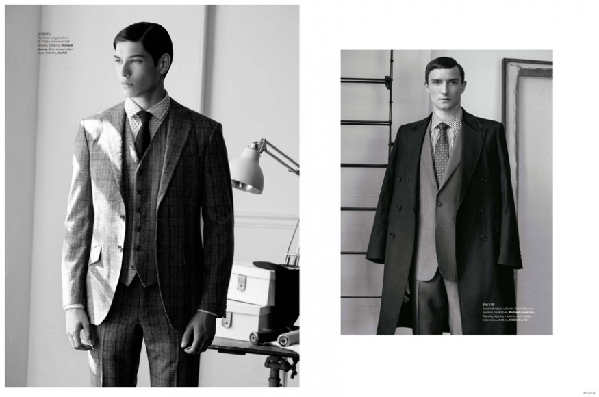 Jacob Coupe & Aaron Gatward Don Tailored Fashions for Plaza Magazine ...
