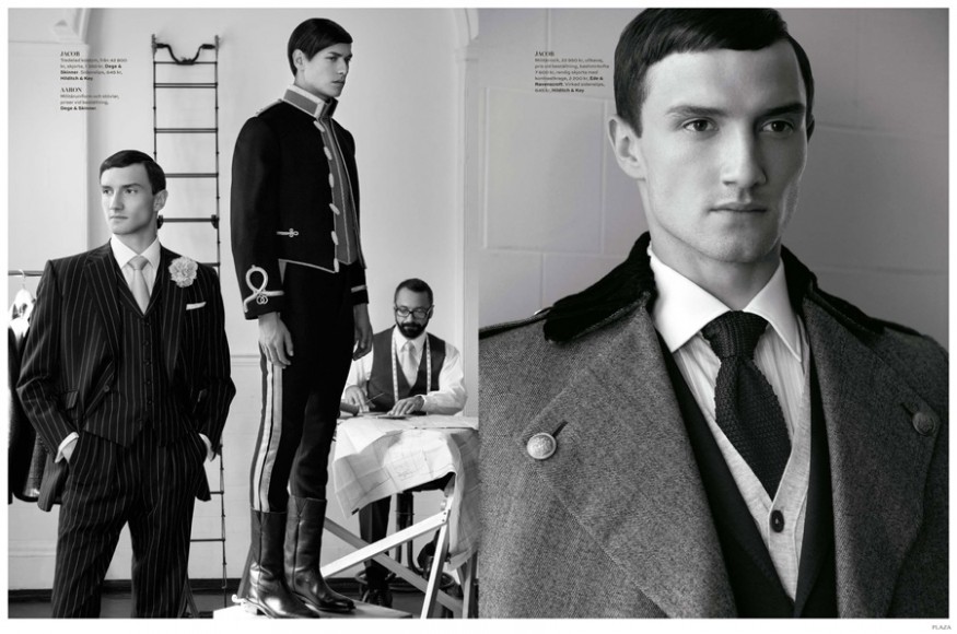 Jacob Coupe & Aaron Gatward Don Tailored Fashions for Plaza Magazine ...