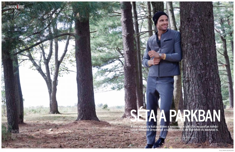 Rob Rea Heads Outdoors for Elle Man Hungary Fall Fashion Editorial ...