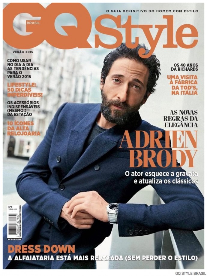 Adrien Brody Covers GQ Style Brasil Summer 2015 Issue – The Fashionisto