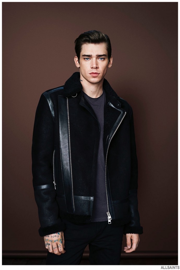 Cole Mohr Rocks AllSaints' Holiday Styles – The Fashionisto