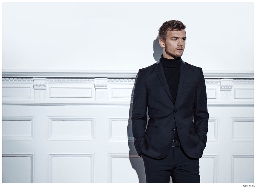 Benjamin Eidem Models Black & Navy Fashions for NLY Man Shoot – The ...