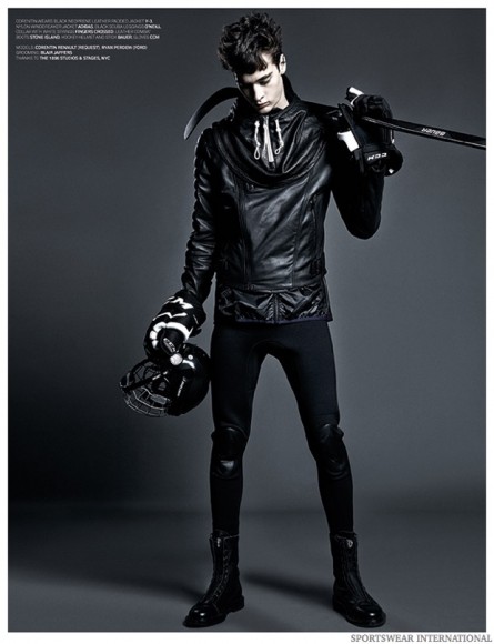 Corentin Renault is a Sporty Goth for Sportswear International Shoot ...