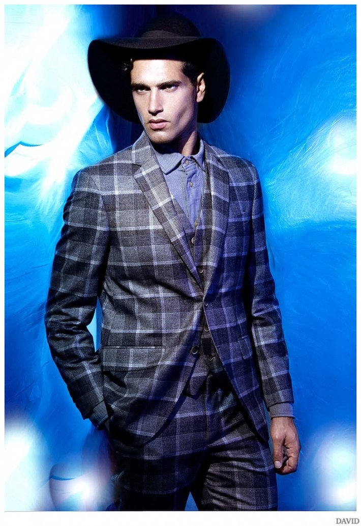 Fabio Mancini Embraces Blue Fashions for David Cover Shoot – The ...