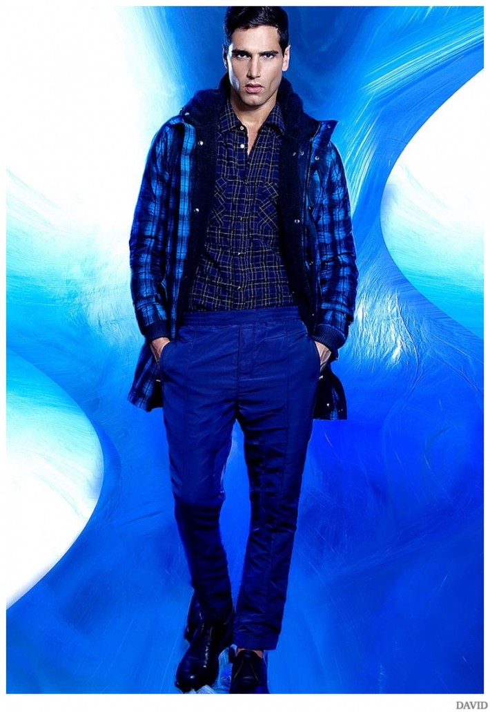 Fabio Mancini Embraces Blue Fashions for David Cover Shoot – The ...