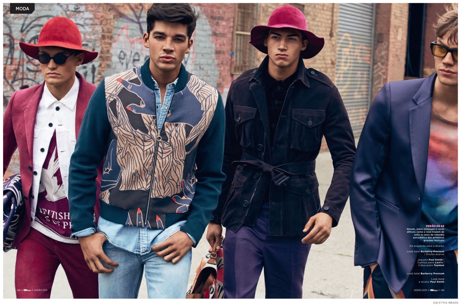 GQ Style Brasil Highlights Trendy Spring 2015 Denim, Graphics + More ...