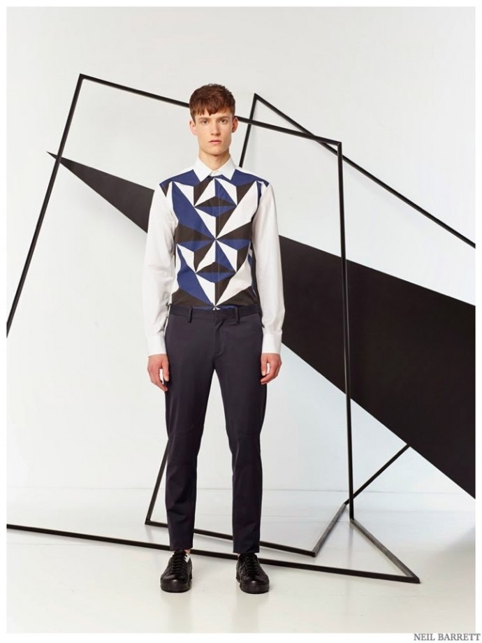Neil Barrett is Graphic & Sporty for Pre-Spring 2015 Men's Collection ...