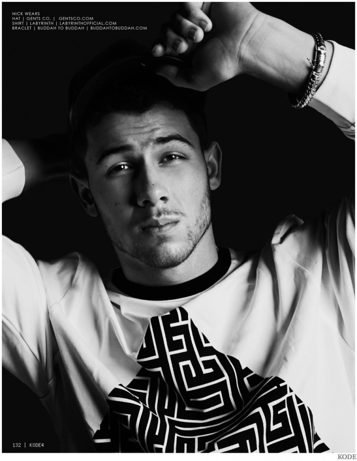 Nick Jonas Models Black Wardrobe for Kode Cover Shoot – The Fashionisto