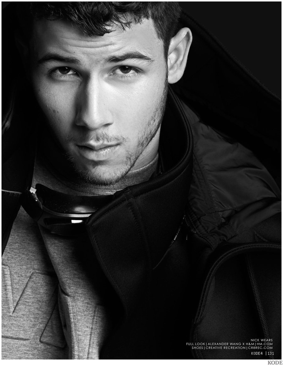 Nick Jonas Models Black Wardrobe for Kode Cover Shoot – The Fashionisto