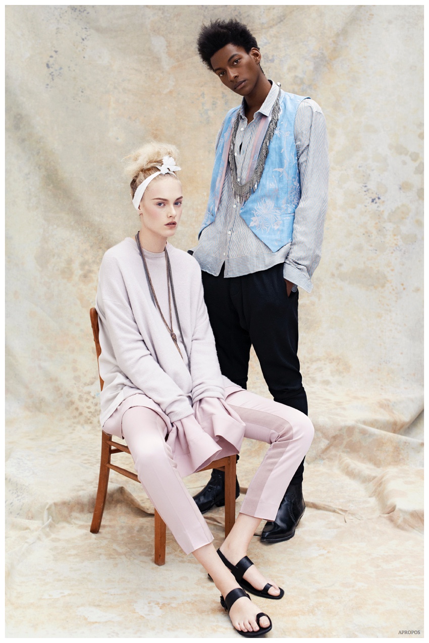 Ty Ogunkoya Models Light & Colorful Spring 2015 Men’s Designer Fashions ...