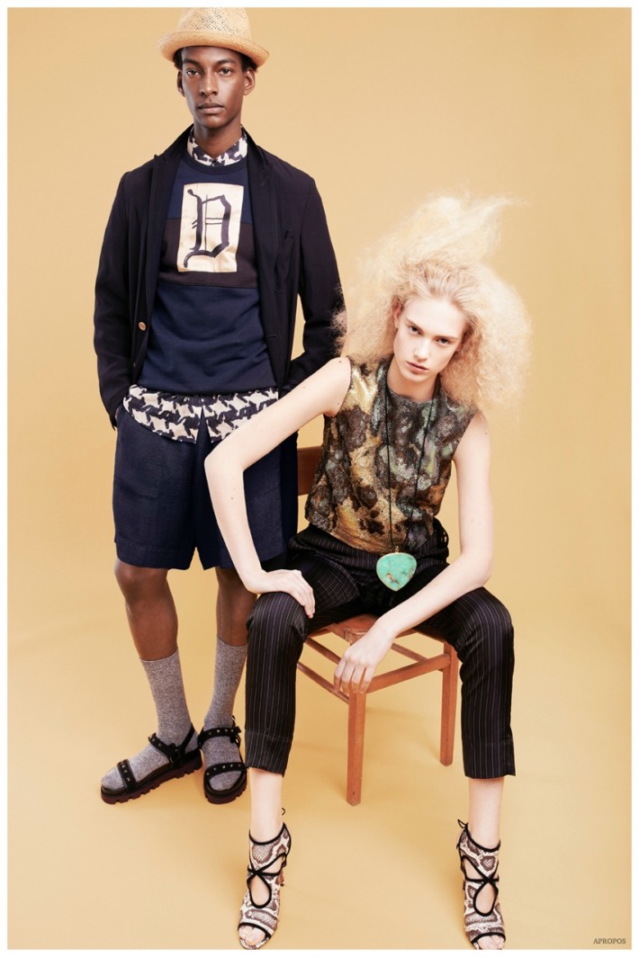 Ty Ogunkoya Models Light & Colorful Spring 2015 Men’s Designer Fashions ...