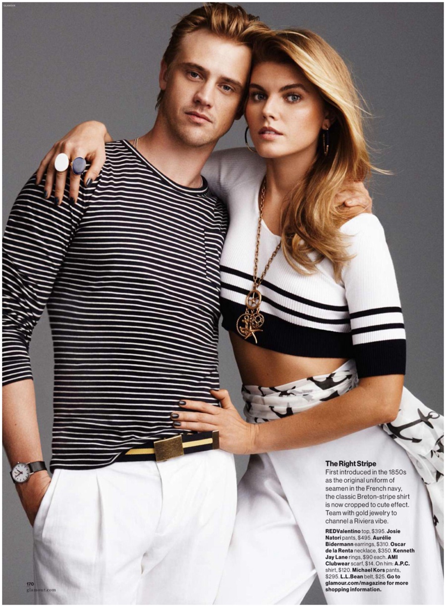 Boyd Holbrook Embraces Nautical Fashions for Glamour February 2015 ...