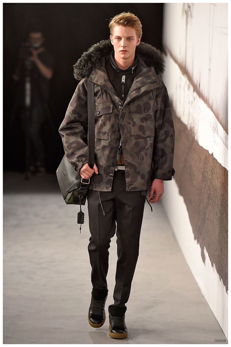 Coach Takes to London Collections: Men with Luxe Outerwear Clad Fall ...