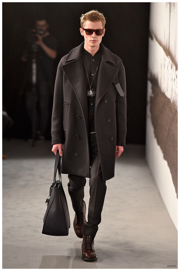 Coach Takes to London Collections: Men with Luxe Outerwear Clad Fall ...