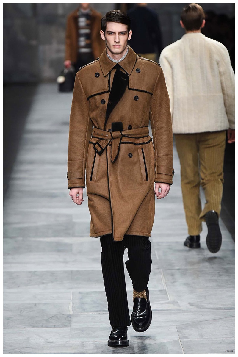 Fendi Fall/Winter 2015 Menswear Collection: Shearling Styles Revisited ...