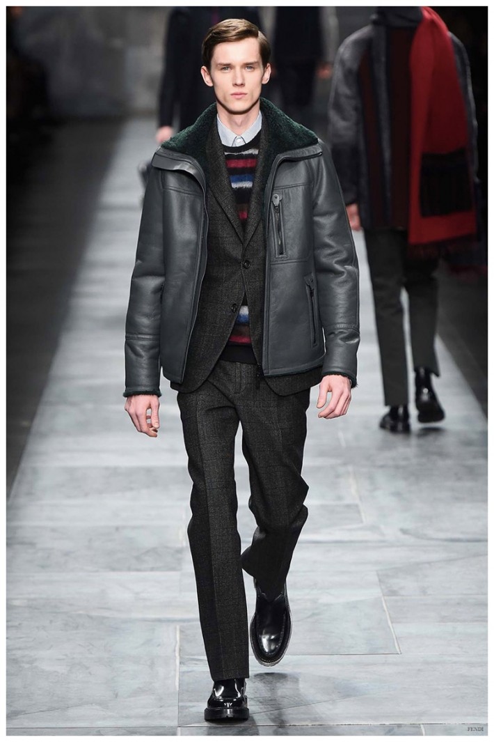 Fendi Fall/Winter 2015 Menswear Collection: Shearling Styles Revisited ...