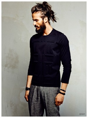 Finn Brock Rocks Chic Men's Hair Updos for QVEST Shoot – The Fashionisto