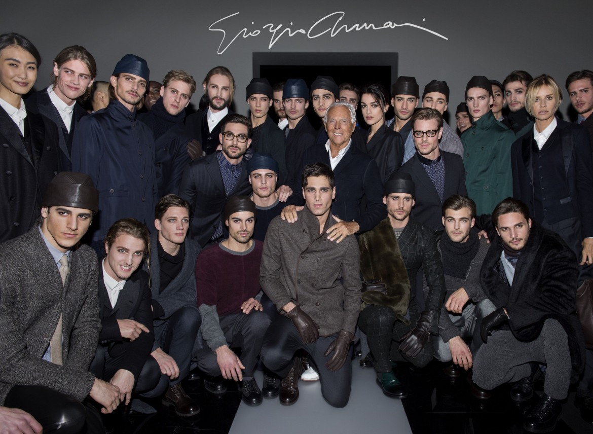 See Giorgio Armani’s Model Group Photos for Fall/Winter 2015 – The ...