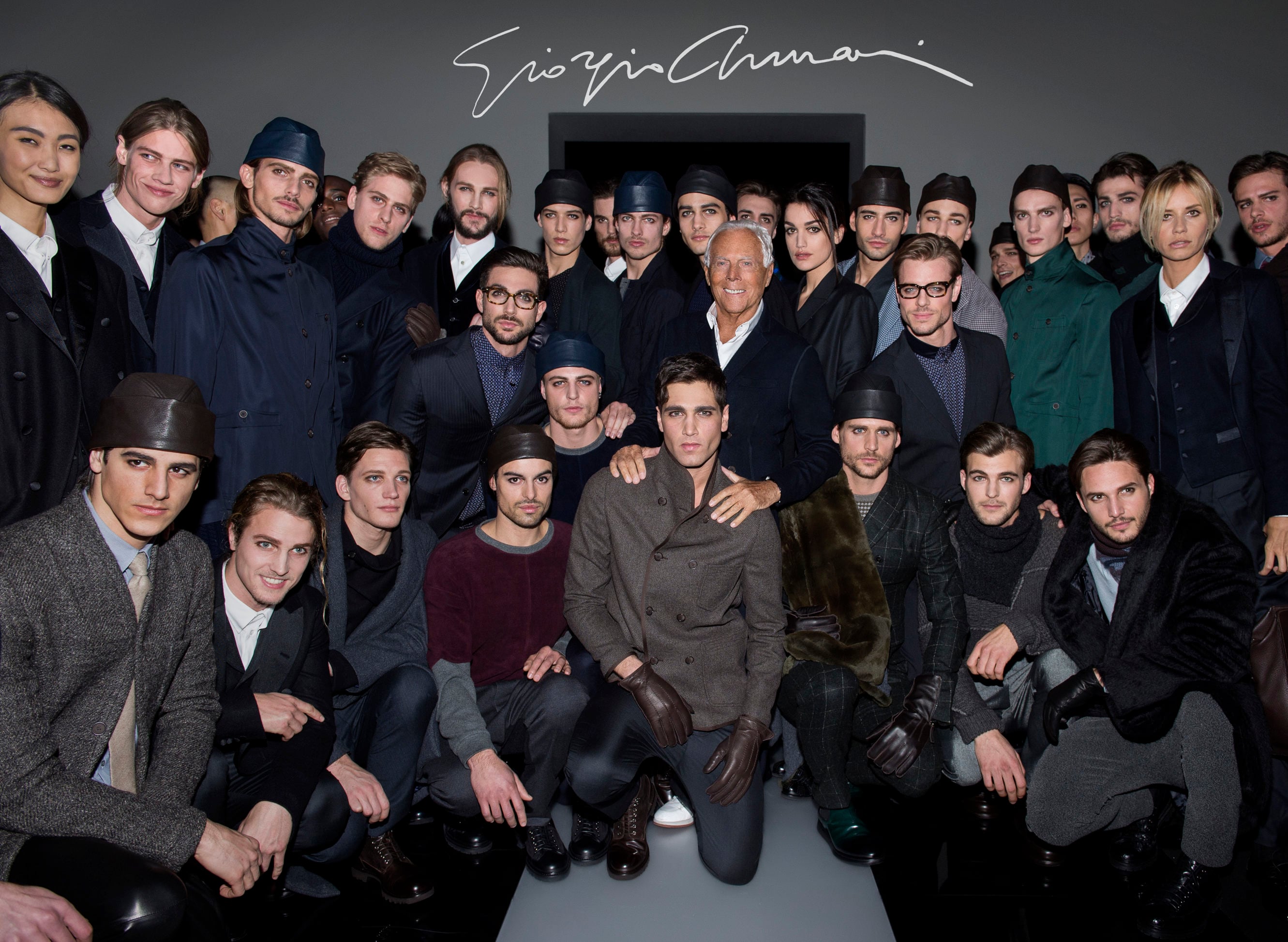 See Giorgio Armani’s Model Group Photos for Fall/Winter 2015 – The ...