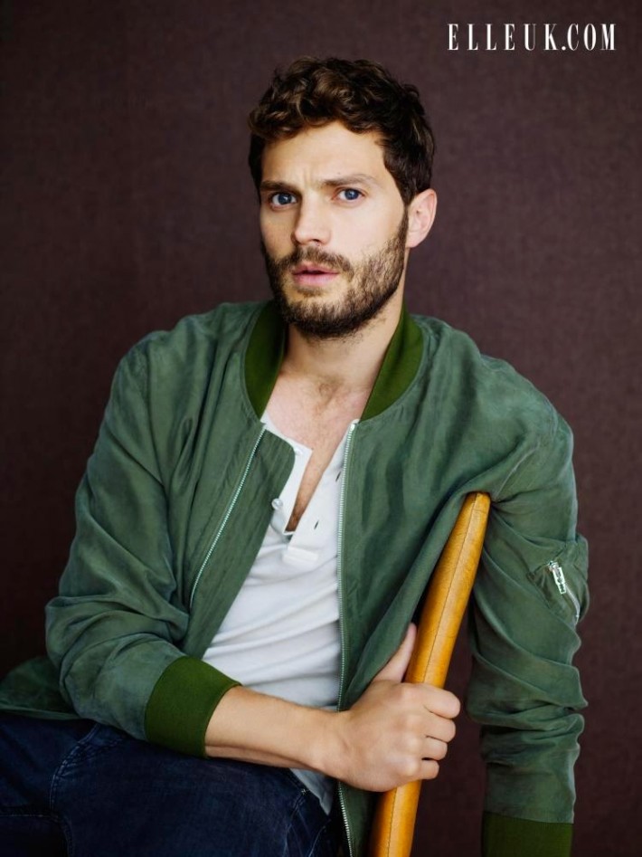 Jamie Dornan Sits for Relaxed Elle UK February 2015 Cover Photo Shoot ...