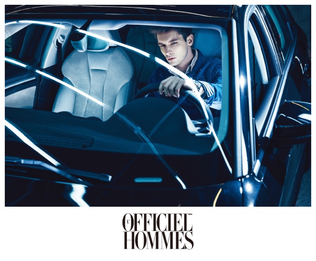 Tomas Mucha Poses with Audi A3 for L’Officiel Hommes Korea Feburary ...