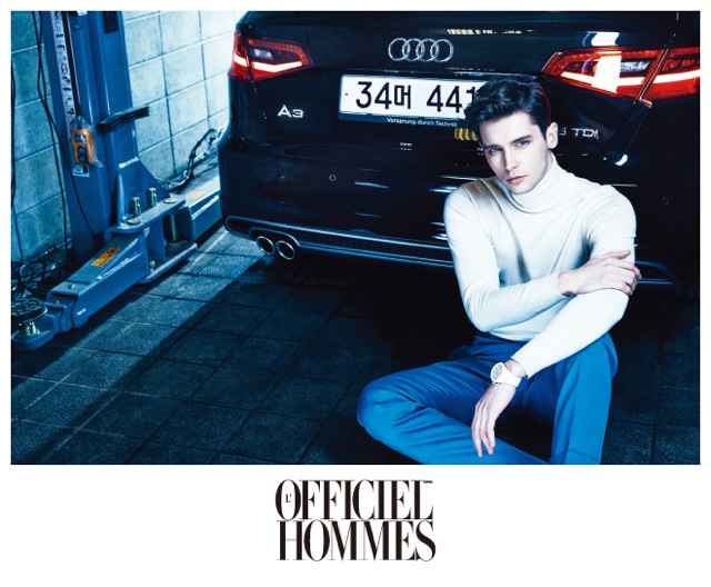Tomas Mucha Poses with Audi A3 for L’Officiel Hommes Korea Feburary ...