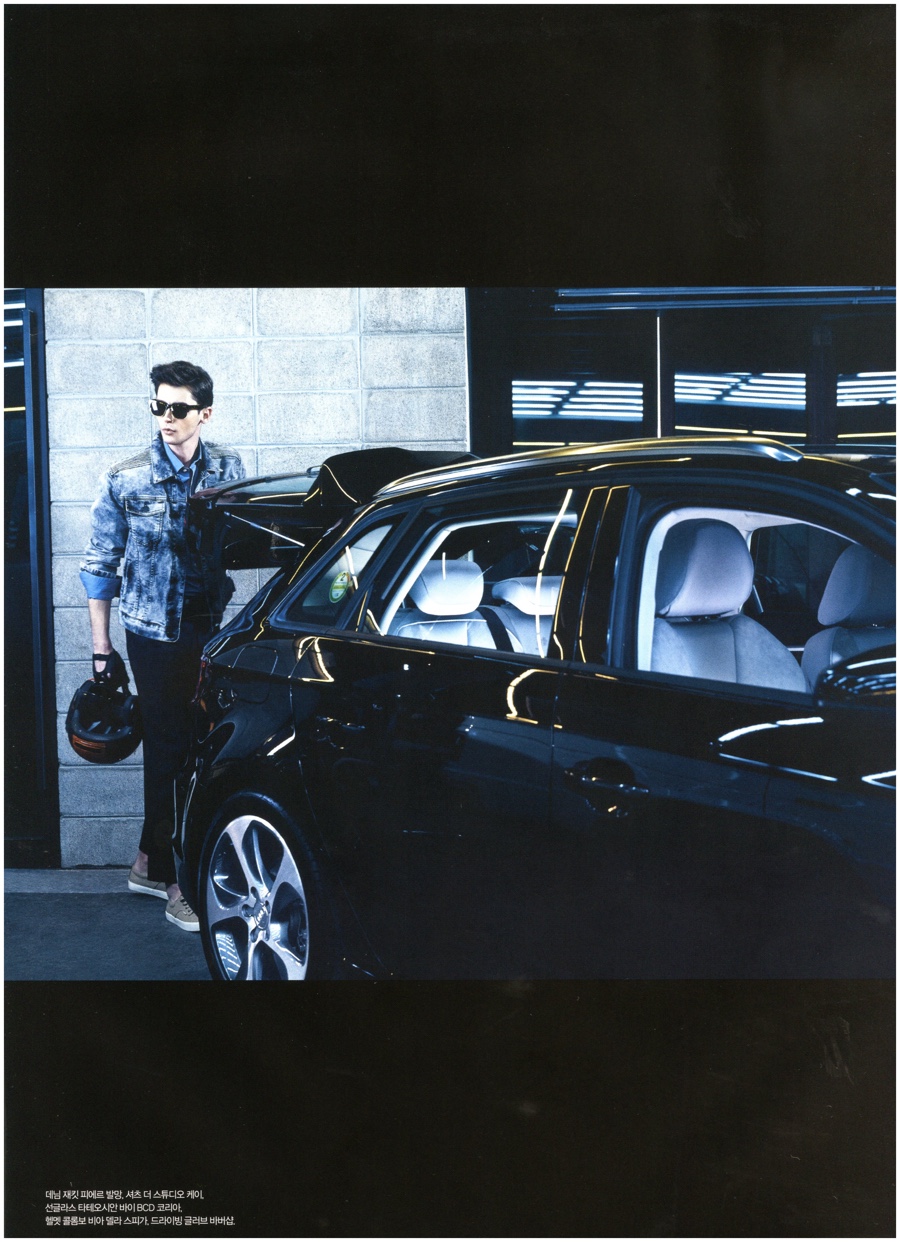 Tomas Mucha Poses with Audi A3 for L’Officiel Hommes Korea Feburary ...