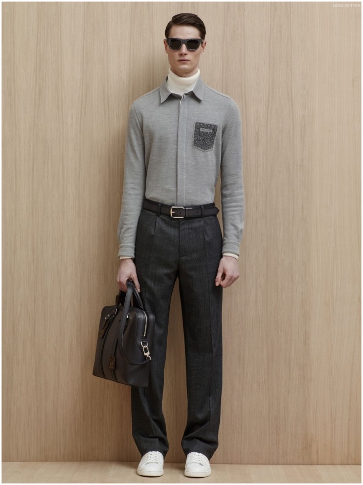 Louis Vuitton Pre-Fall 2015 Menswear Collection Updates Basics – The ...