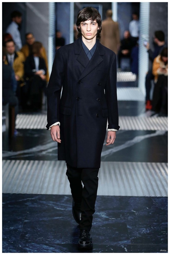 Prada Fall/Winter 2015 Menswear Collection: Black Minimalism – The ...