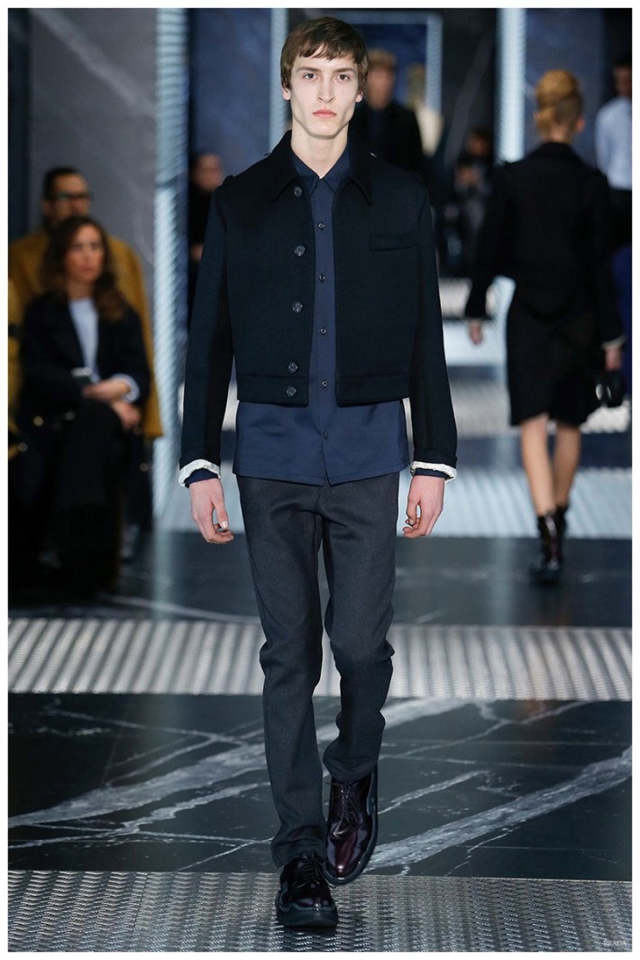 Prada Fall/Winter 2015 Menswear Collection: Black Minimalism – The ...