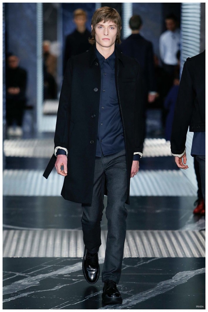 Prada Fall/Winter 2015 Menswear Collection: Black Minimalism – The ...