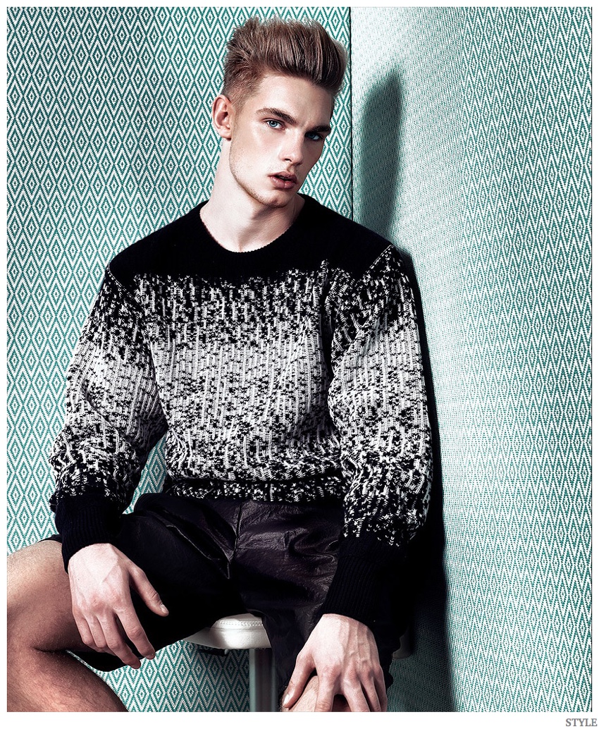 Tommy Marr Models Graphic Men’s Fashions for Style Magazine – The ...