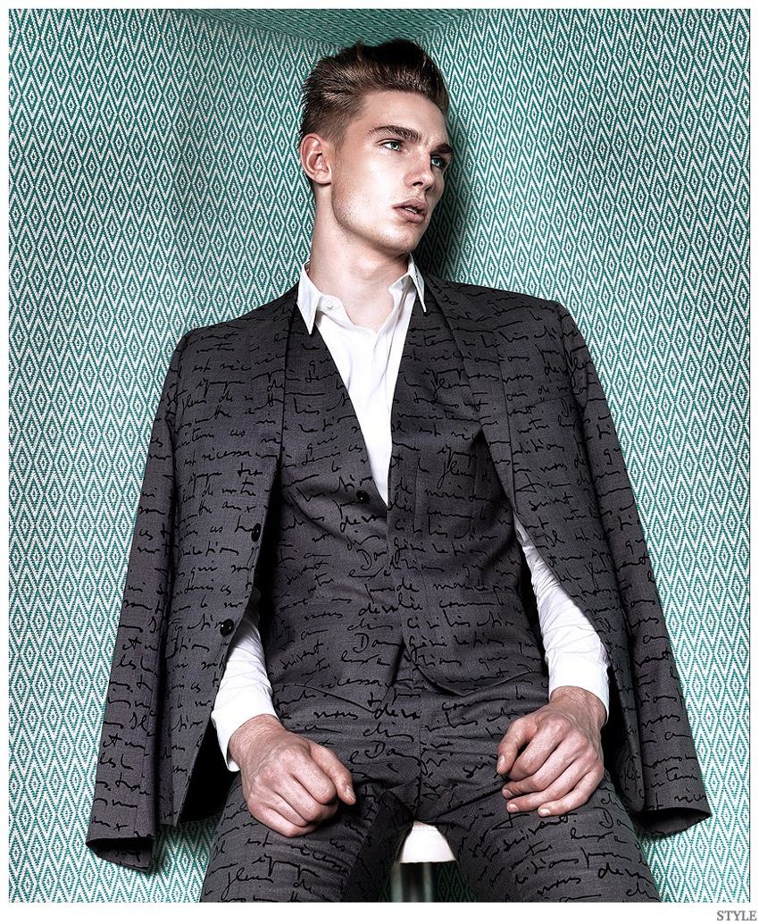 Tommy Marr Models Graphic Men’s Fashions for Style Magazine – The ...