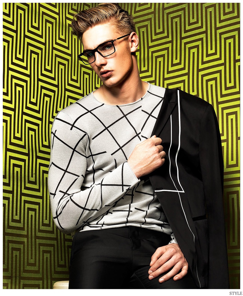 Tommy Marr Models Graphic Men's Fashions for Style Magazine – The ...