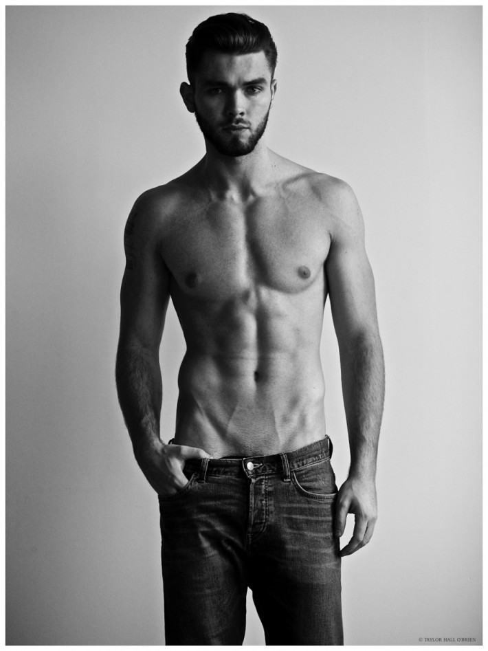 Tyler Shaw Models Denim Essentials for Taylor Hall O’Brien Lensed Shoot ...