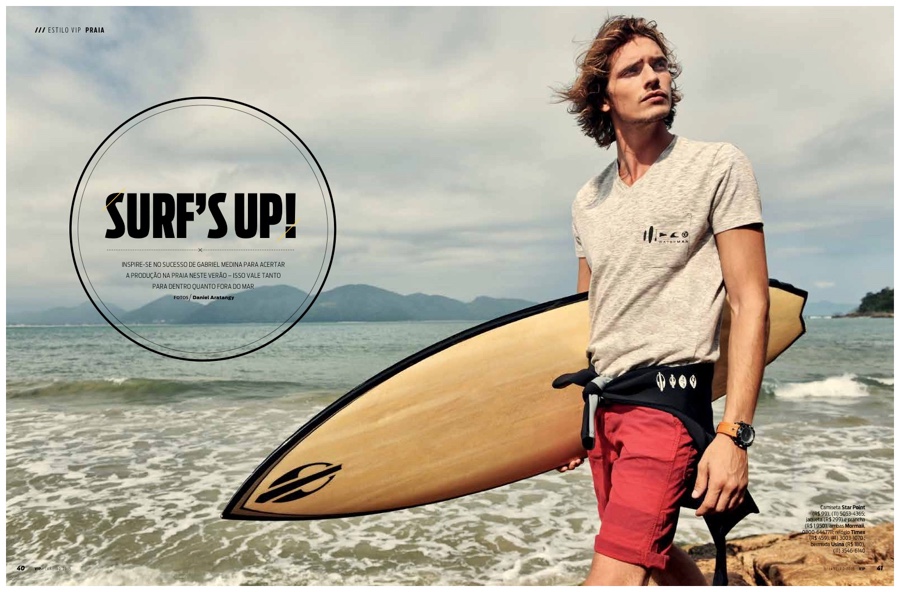 Surf’s Up! Bruce Machado Dons Summer Fashions for VIP Brazil Shoot ...