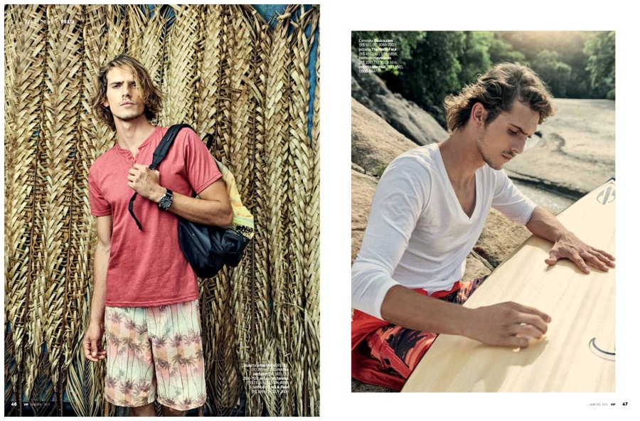 Surf’s Up! Bruce Machado Dons Summer Fashions for VIP Brazil Shoot ...