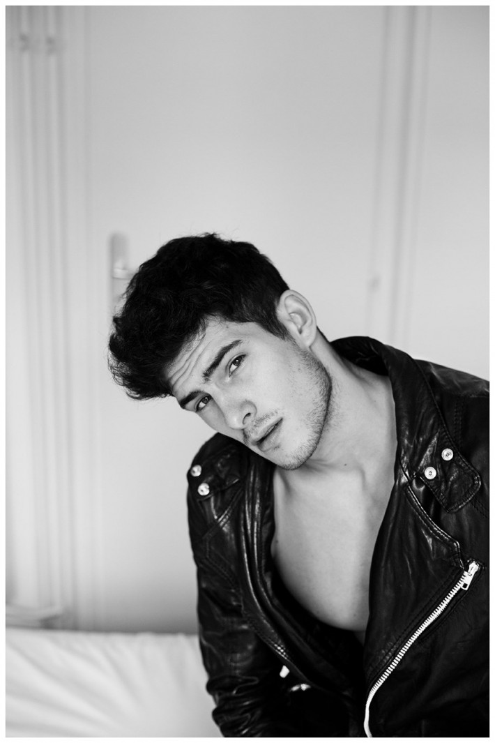 Adrien France Connects with Sylvain Norget for Denim & Leather Shoot ...