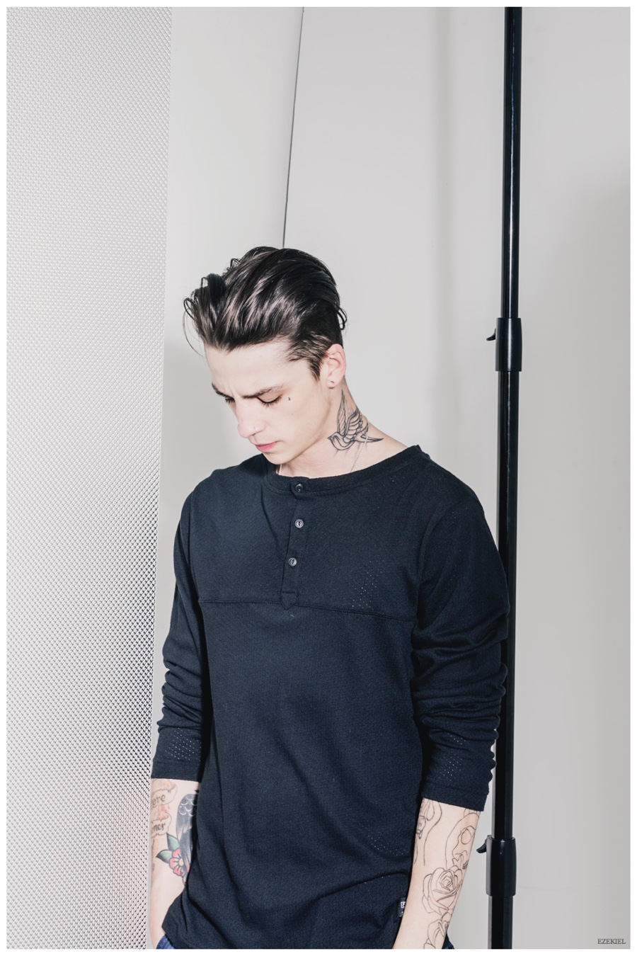 Ash Stymest Models Casual Fashions for Ezekiel Spring 2015 Collection ...