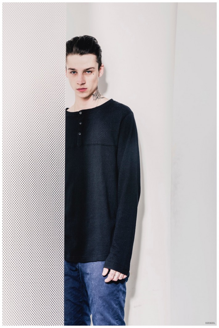 Ash Stymest Models Casual Fashions for Ezekiel Spring 2015 Collection ...