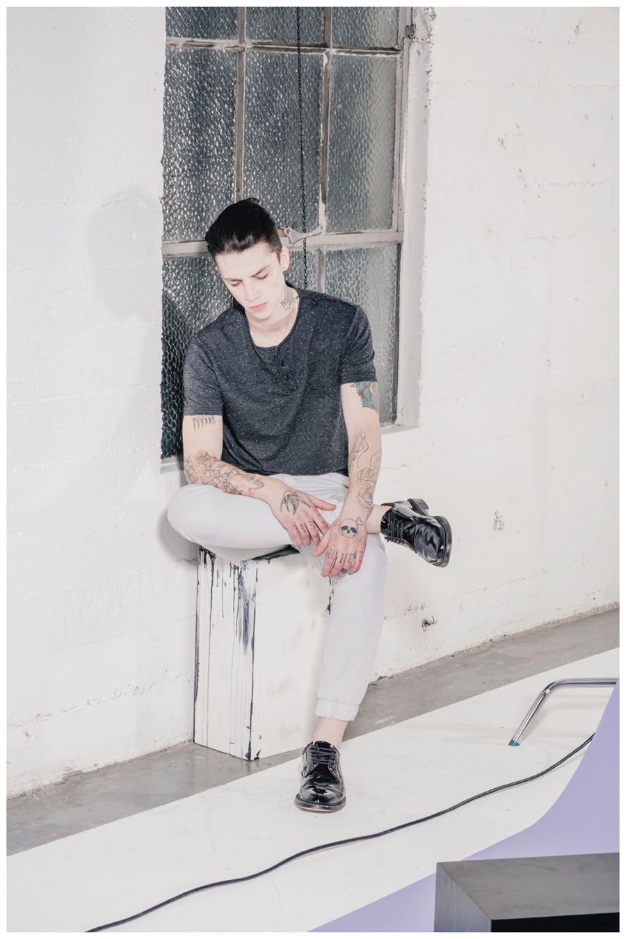 Ash Stymest Models Casual Fashions for Ezekiel Spring 2015 Collection ...