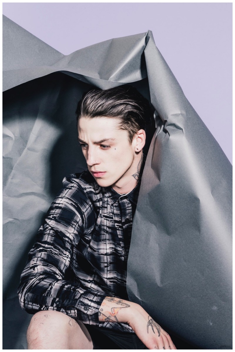 Ash Stymest Models Casual Fashions for Ezekiel Spring 2015 Collection ...