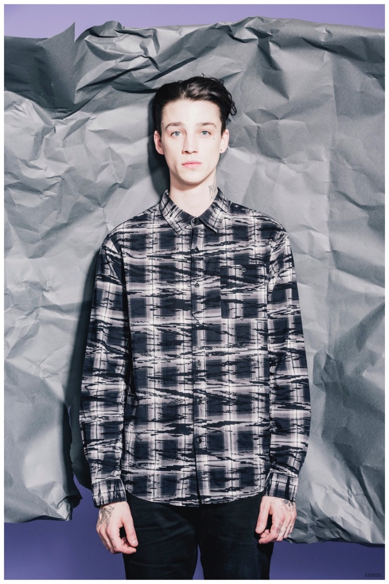 Ash Stymest Models Casual Fashions for Ezekiel Spring 2015 Collection ...