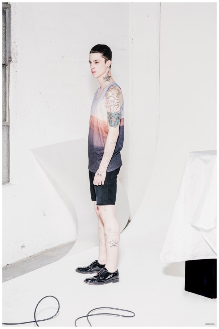 Ash Stymest Models Casual Fashions for Ezekiel Spring 2015 Collection ...